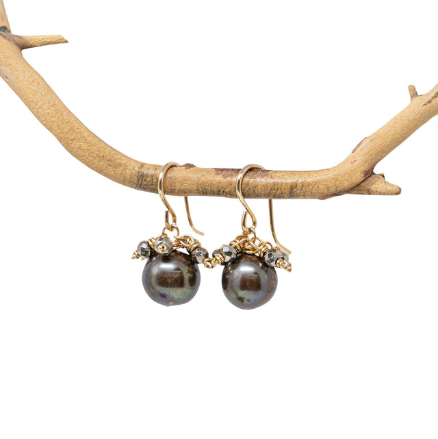 Charly James Chocolate Pearl Earrings – Liz James Designs